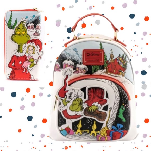 Loungefly | Bags | Loungefly Dr Seuss The Grinch Chimney Thief Mini ...